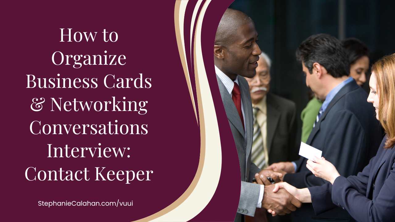 Productive Networking: 23 Ideas to Organize Business Cards for ...